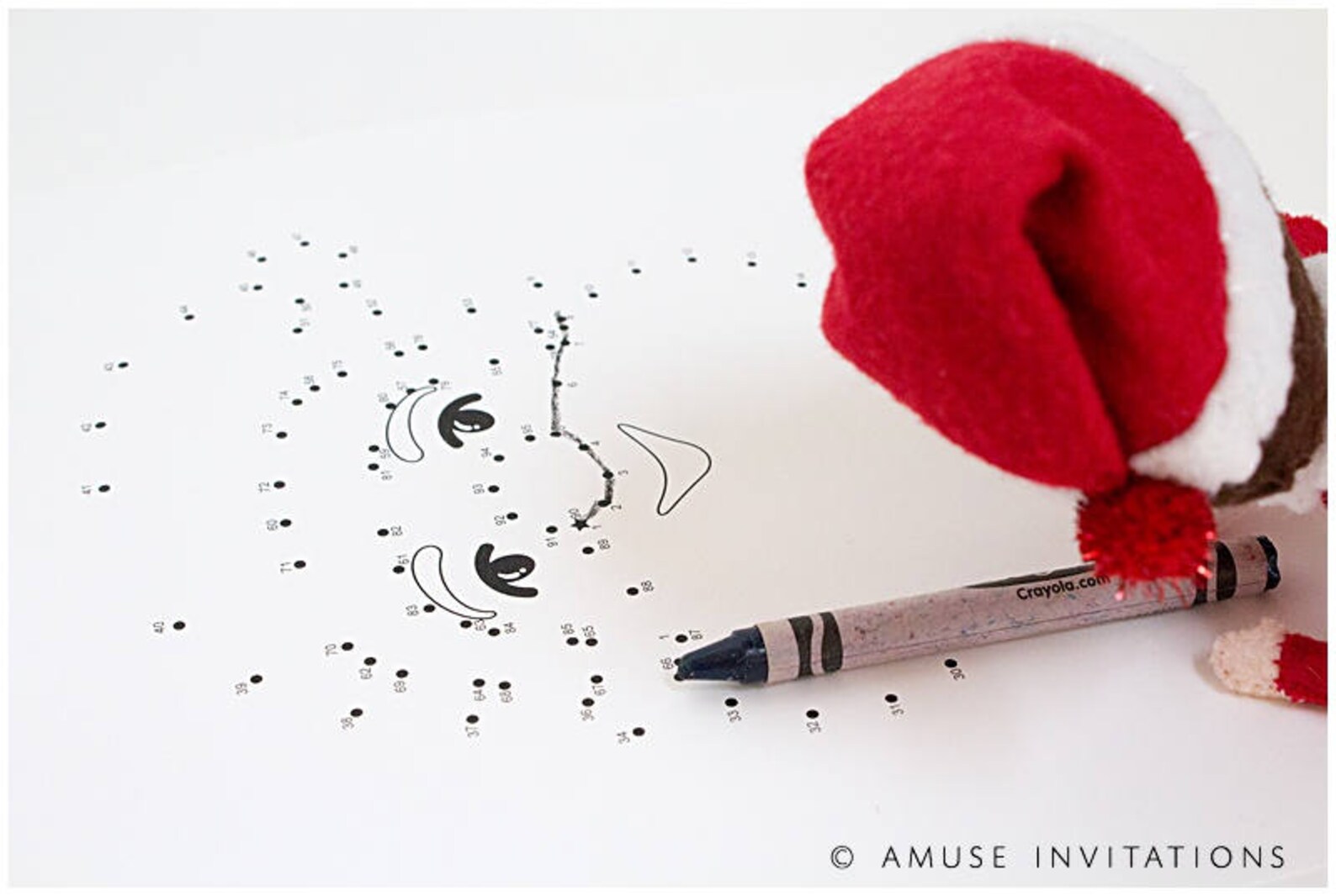 Christmas Connect the Dots, Elf Connect Dot, Christmas Elf Accessories ...