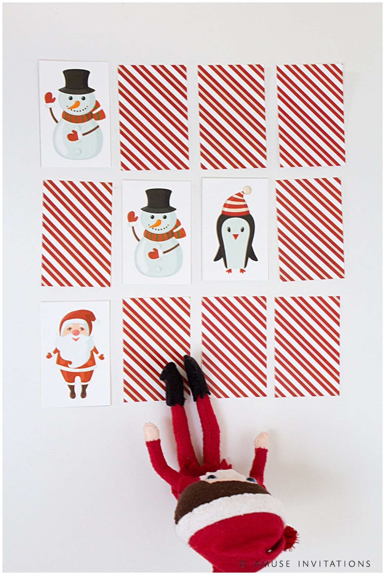 Elf Matching Game, Christmas Matching Game, Christmas Elf Accessories ...