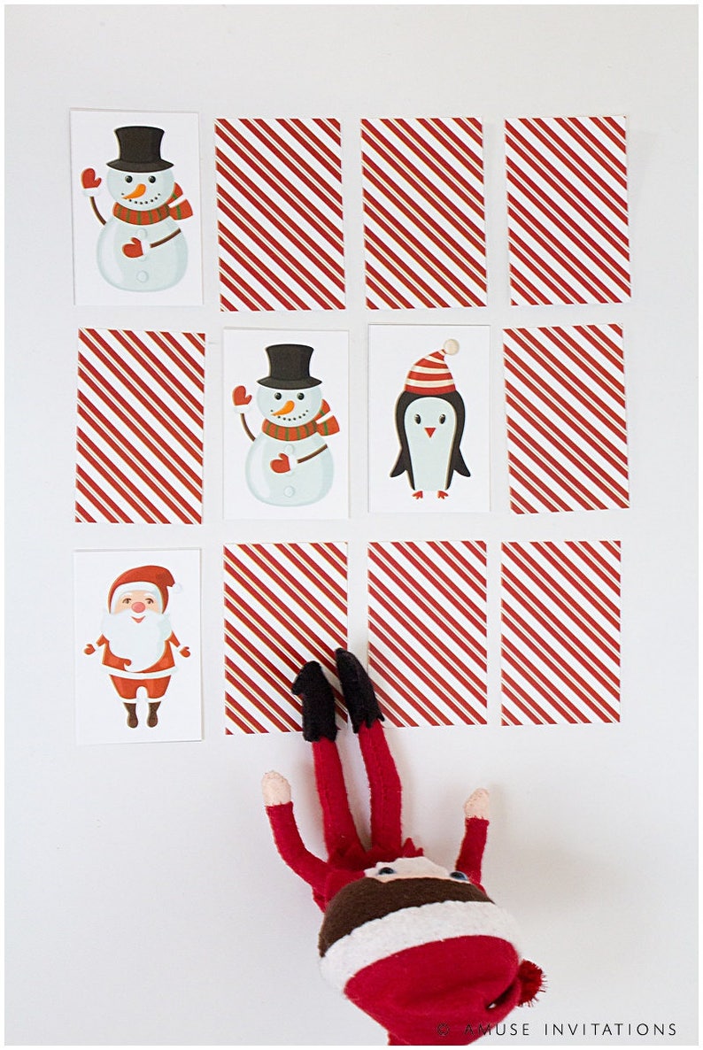 Elf Matching Game, Christmas Matching Game, Christmas Elf Accessories ...