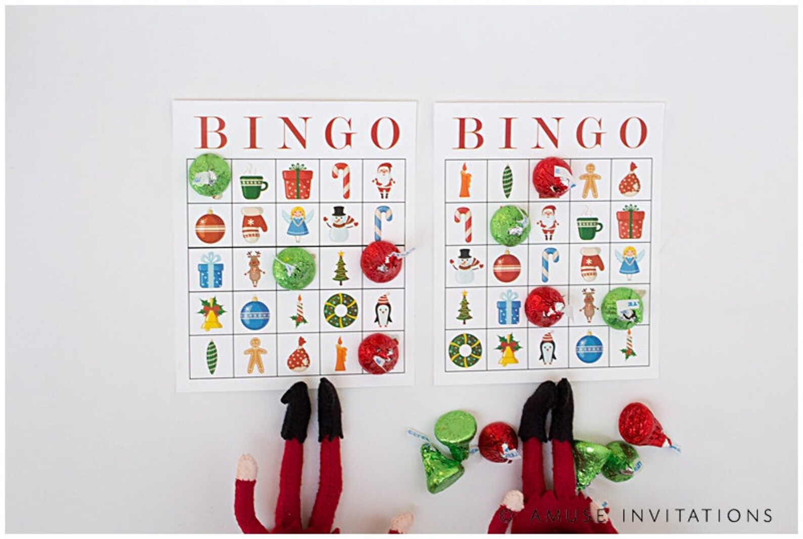 Christmas Bingo, Elf Bingo, Christmas Elf Accessories, Santa's Elf Prop ...