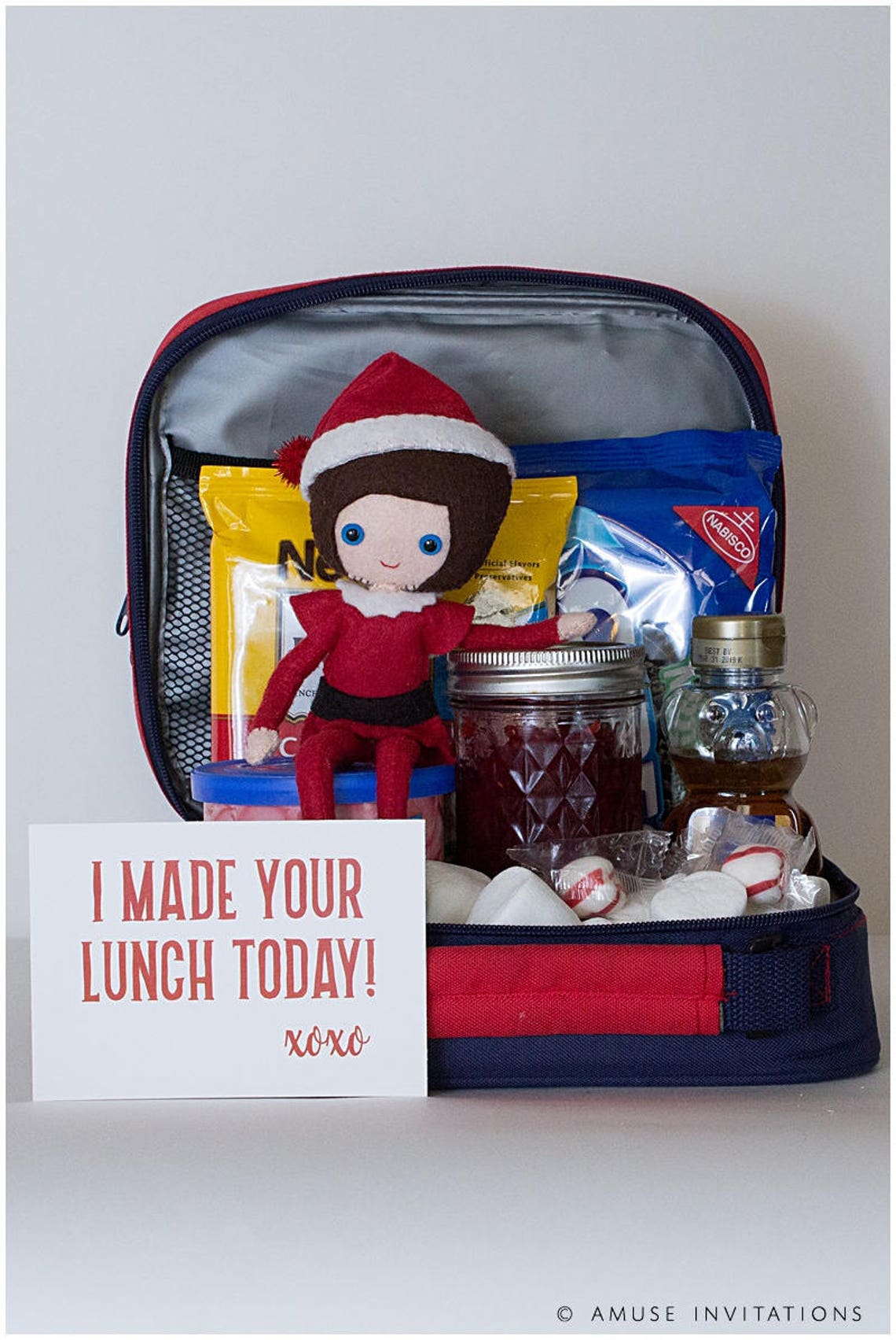 Elf Makes Lunch Elf Funny Idea Elf Lunch Christmas Elf - Etsy