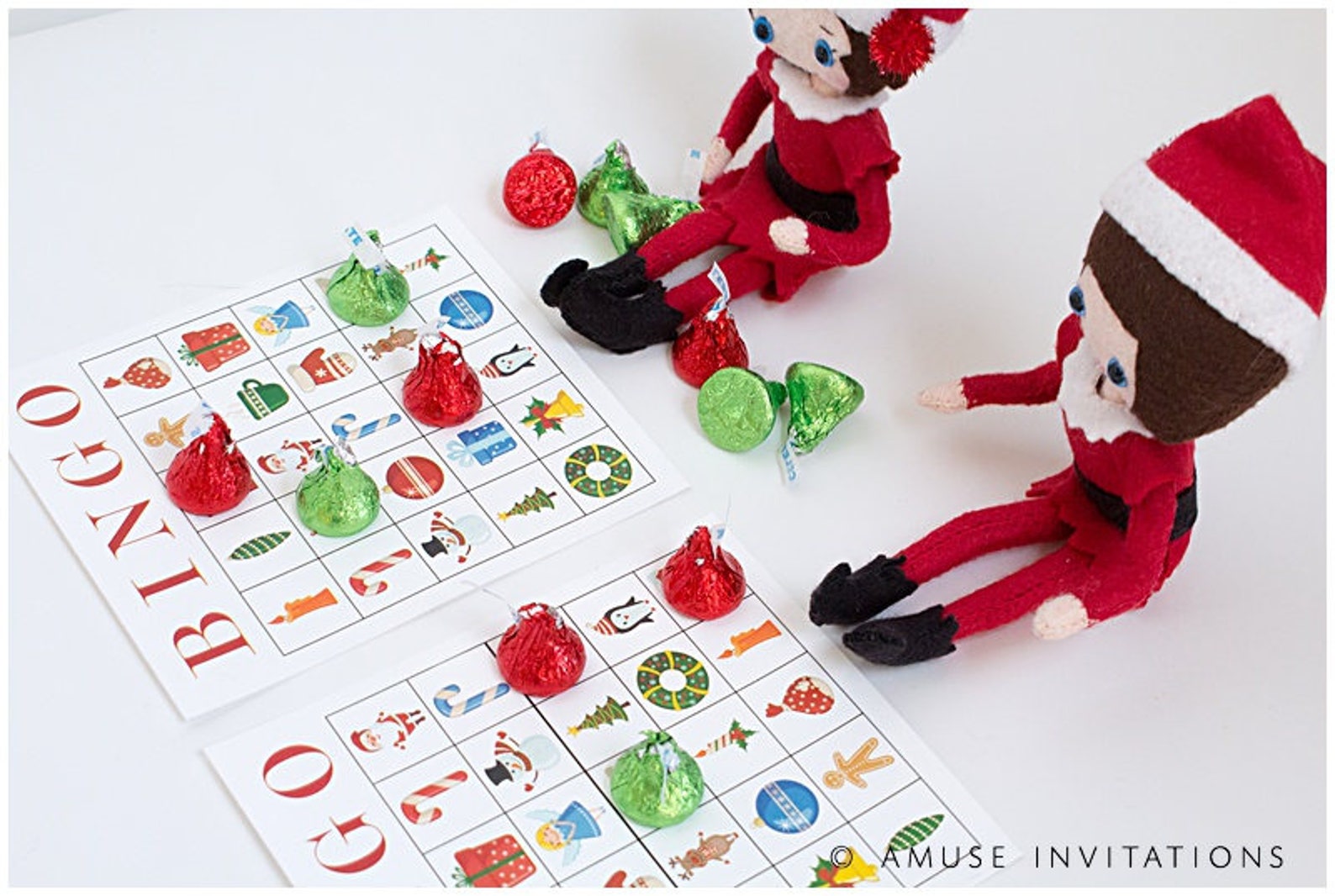 Christmas Bingo, Elf Bingo, Christmas Elf Accessories, Santa's Elf Prop ...