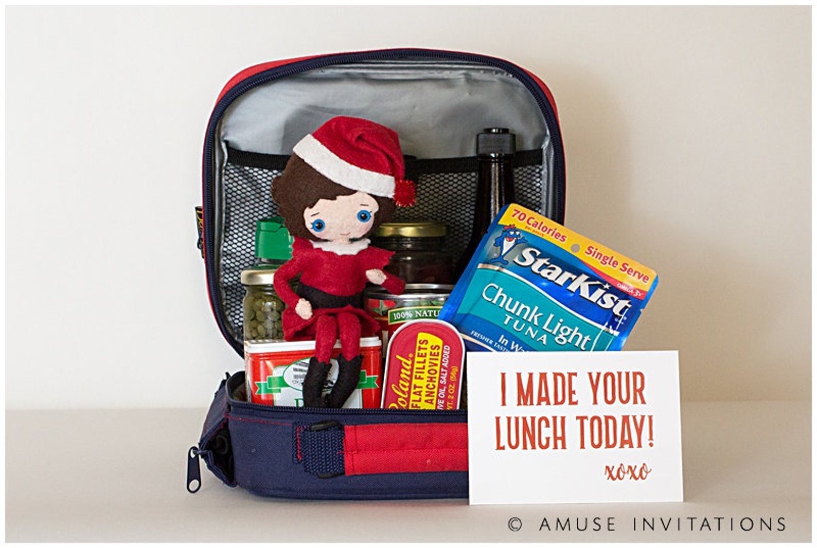 Elf Makes Lunch Elf Funny Idea Elf Lunch Christmas Elf - Etsy