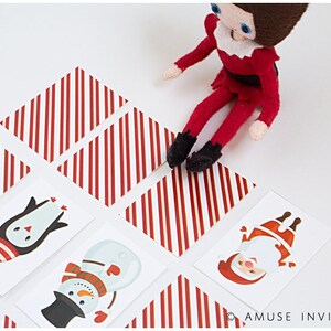 Elf Matching Game, Christmas Matching Game, Christmas Elf Accessories ...