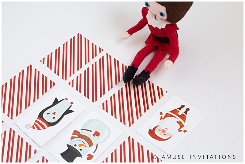 Elf Matching Game, Christmas Matching Game, Christmas Elf Accessories ...