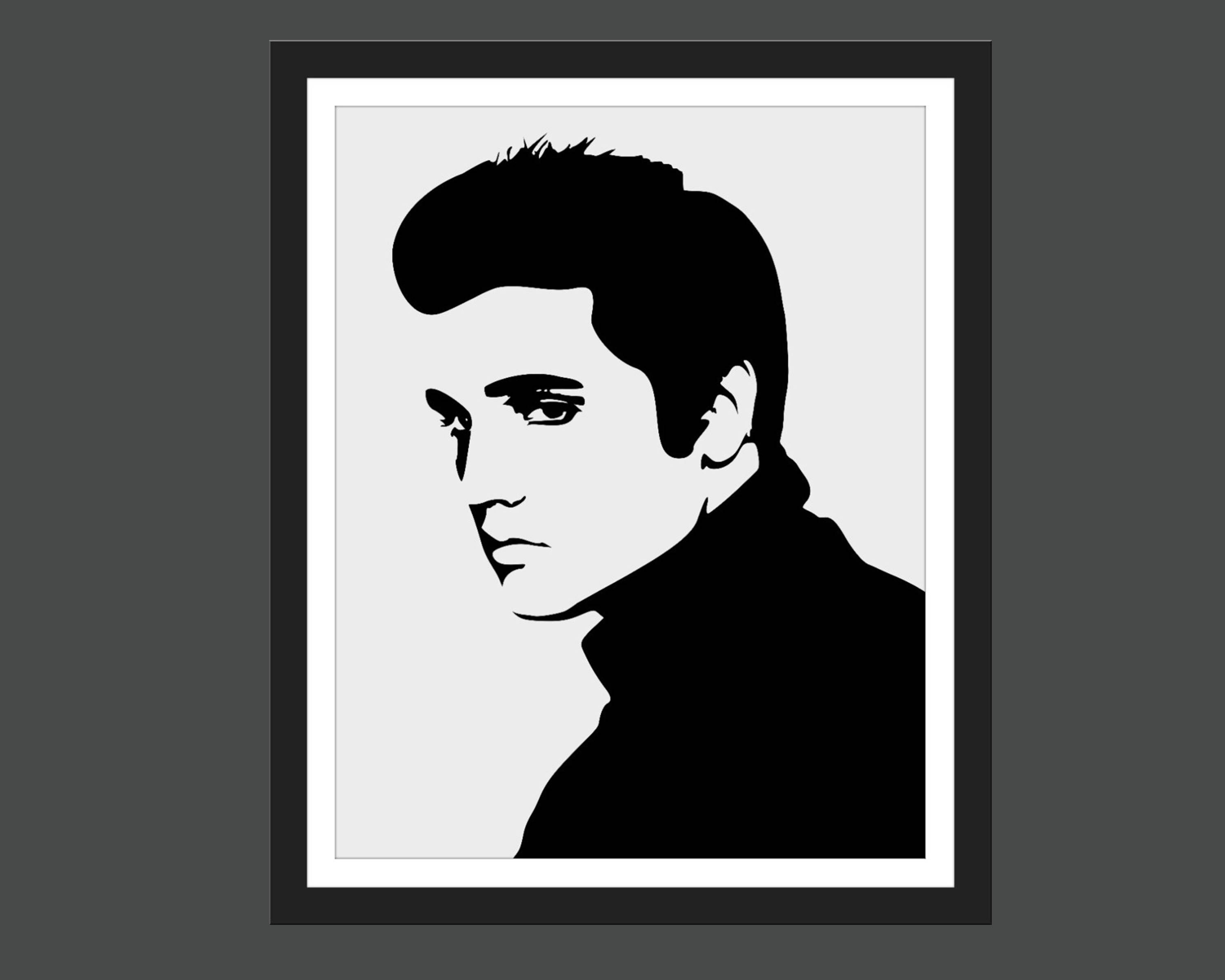 Home Décor Music Wall Art Elvis Presley Fan Gift Elvis Presley Canvas ...