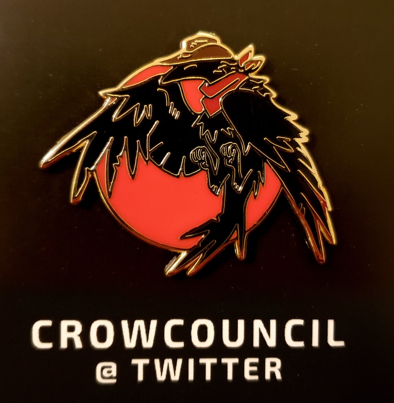 Crow Cowboy Yeecaw Enamel Pin | Etsy