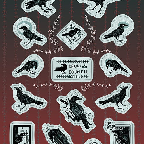 Crow Council Stickers - Etsy