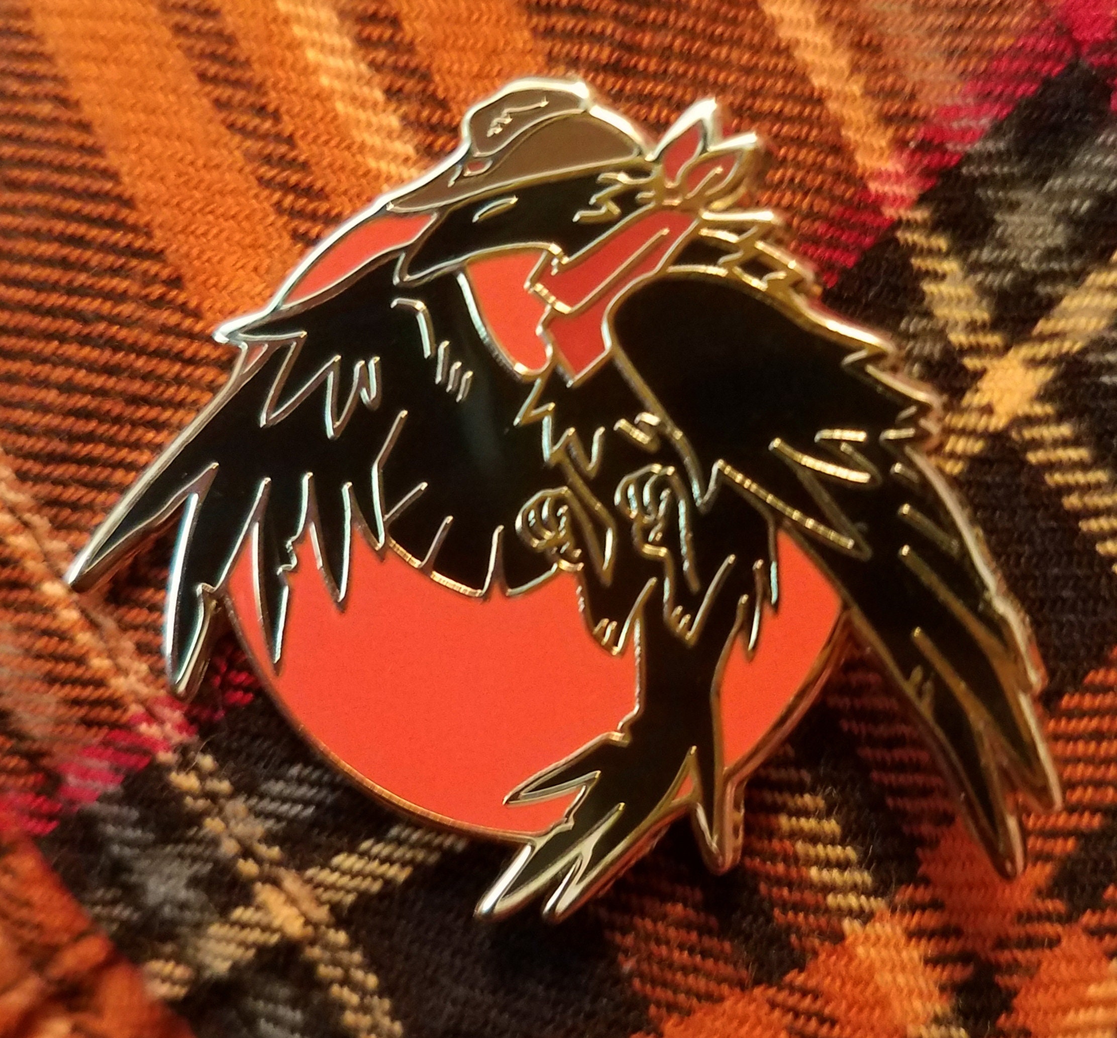 Crow Cowboy yeecaw Enamel Pin - Etsy