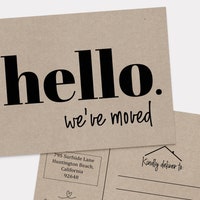 Personalized Stamp + Moving Announcement Card Set | We've Moved ...