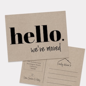 Moving Postcards, Moving Announcement, New Home, Moving, Change of ...