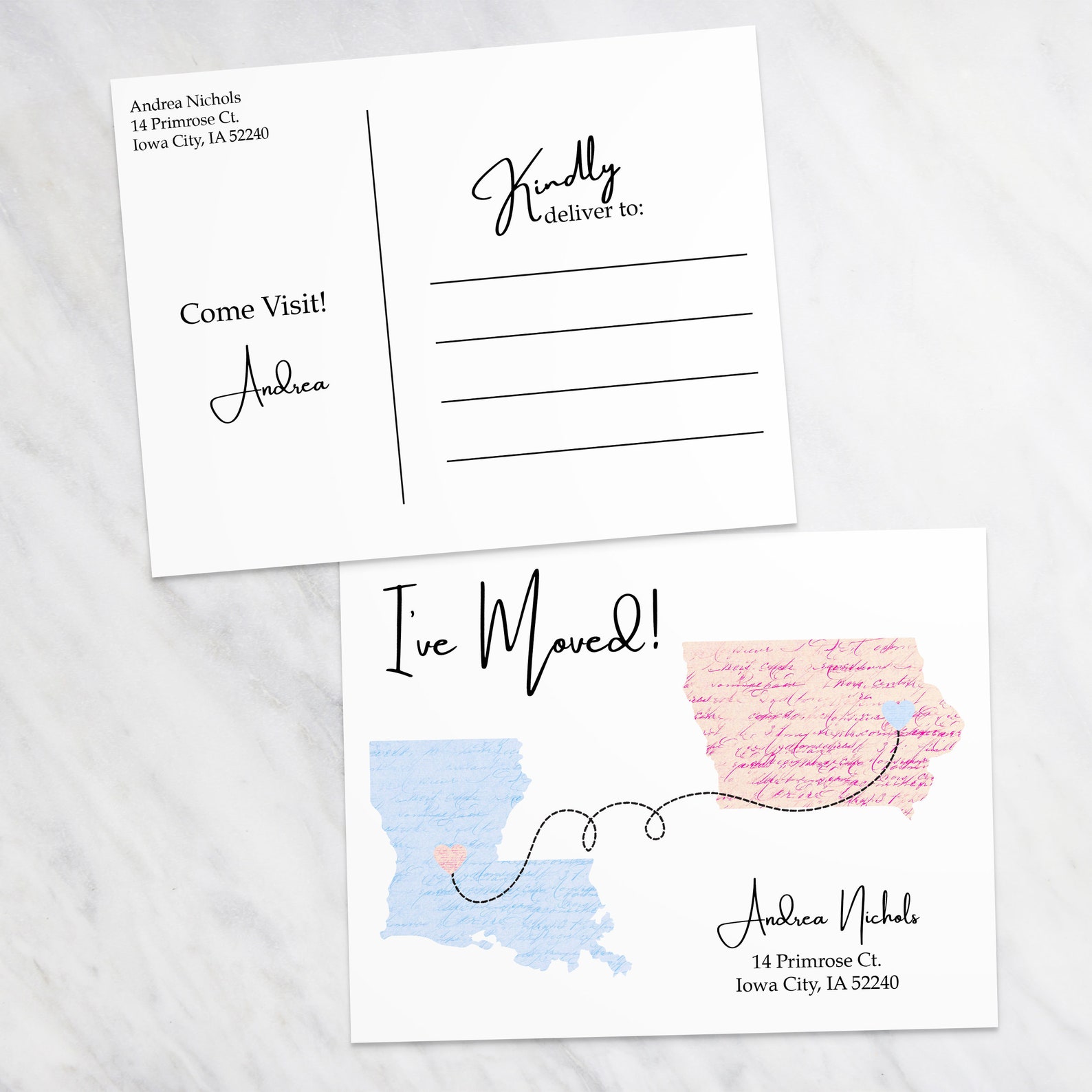 Moving Announcement, New Home, Moving Postcards, Change of Address ...