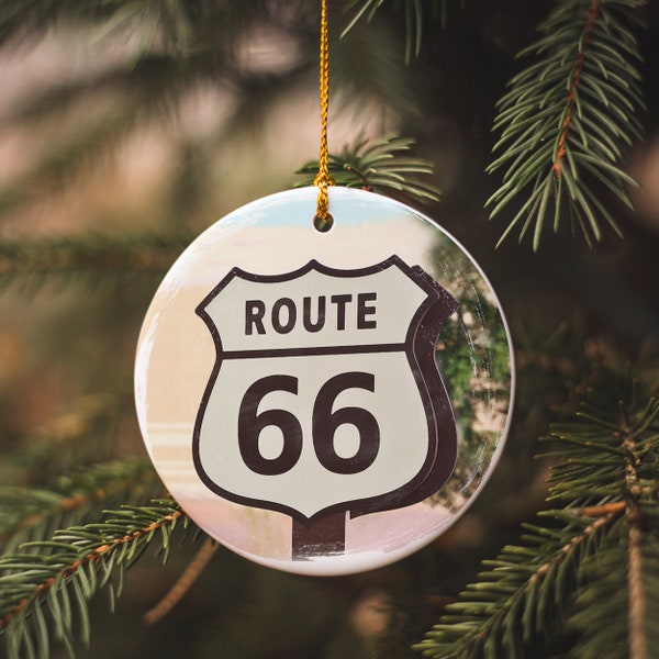 Route 66 Christmas Ornament - Etsy