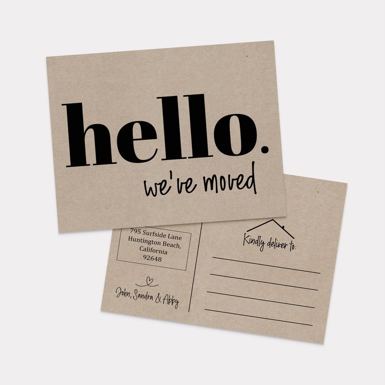 Moving Postcards, Moving Announcement, New Home, Moving, Change of ...