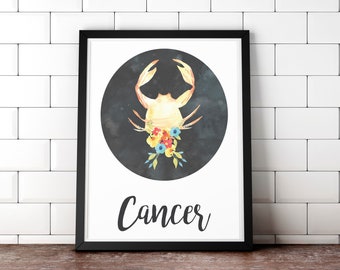 Scorpio Wall Art Zodiac Gift Printable Art Scorpio Print | Etsy