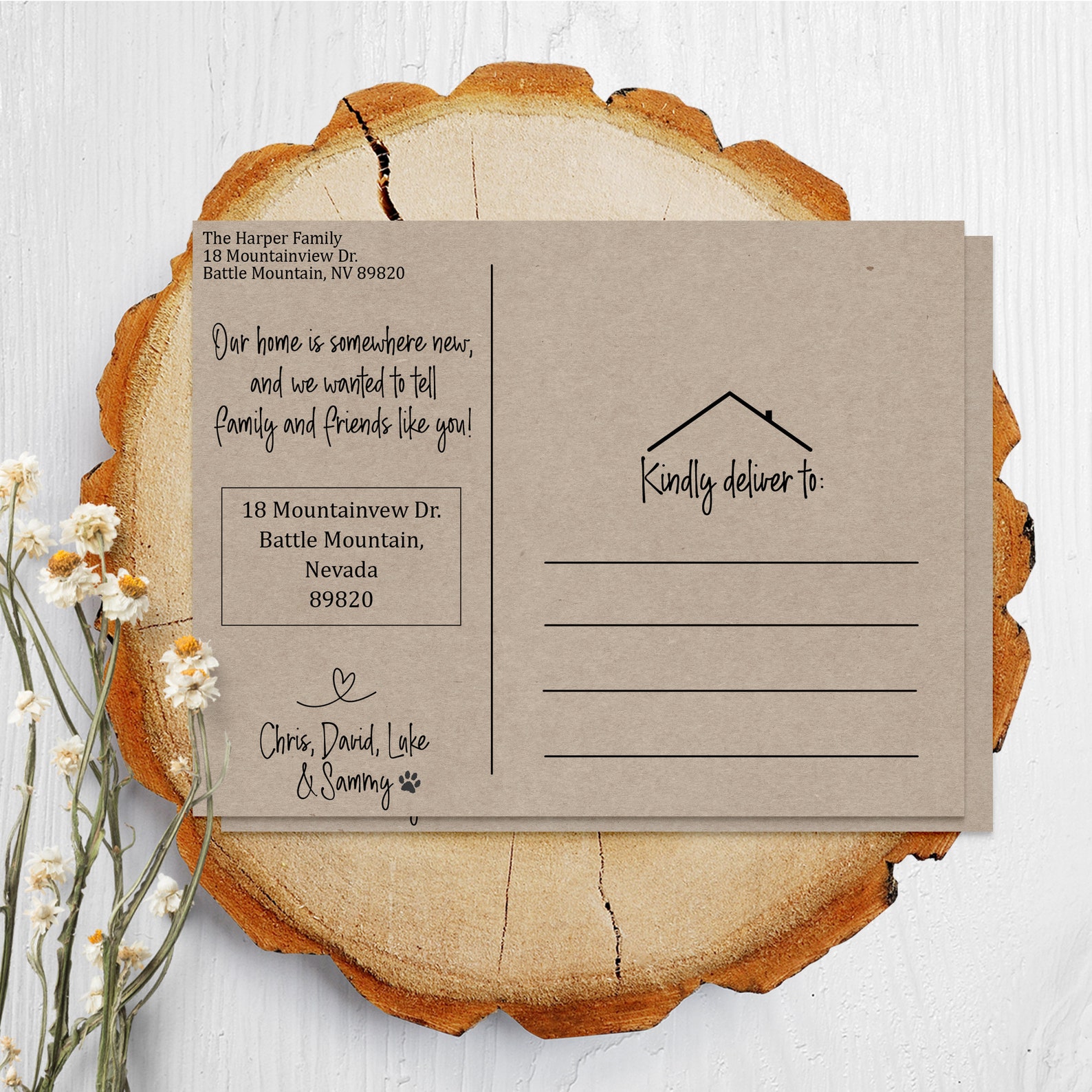 Moving Postcards Moving Announcement New Home Moving - Etsy