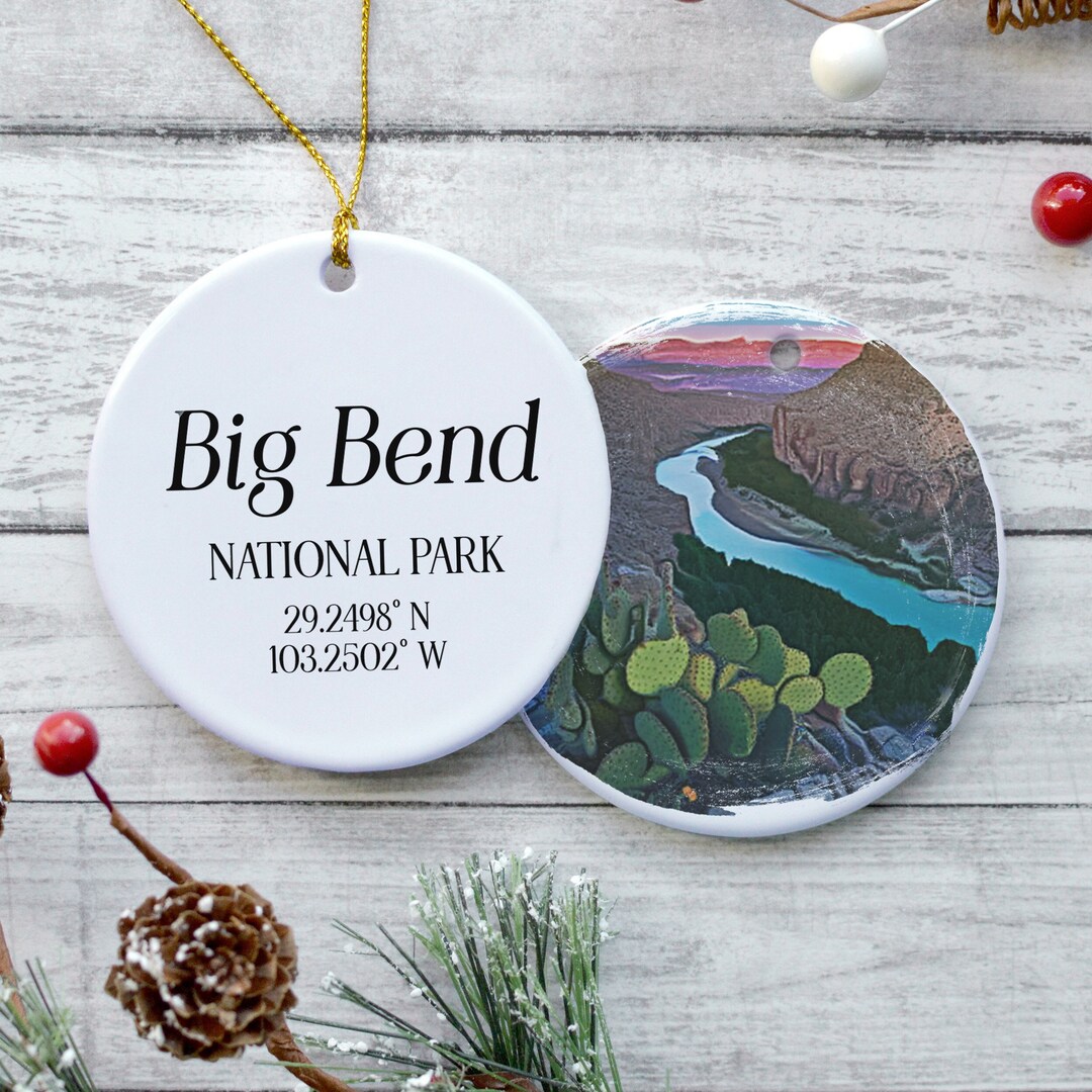 Big Bend National Park in Texas Christmas Tree Ornament - Etsy
