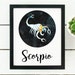 Scorpio, Wall Art, Zodiac Gift, Printable Art, Scorpio Print, Scorpio ...