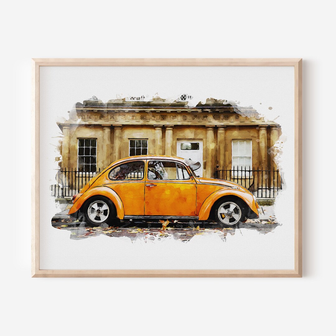 Car Portrait, Custom Portrait From Photo, Gift for Dad - Etsy