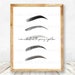 Eyebrows Sign no Quote Print From Home 8x10 and 5x7 Brow Sign, Salon ...