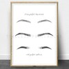 Eyebrows Sign no Quote Print From Home 8x10 and 5x7 Brow Sign, Salon ...