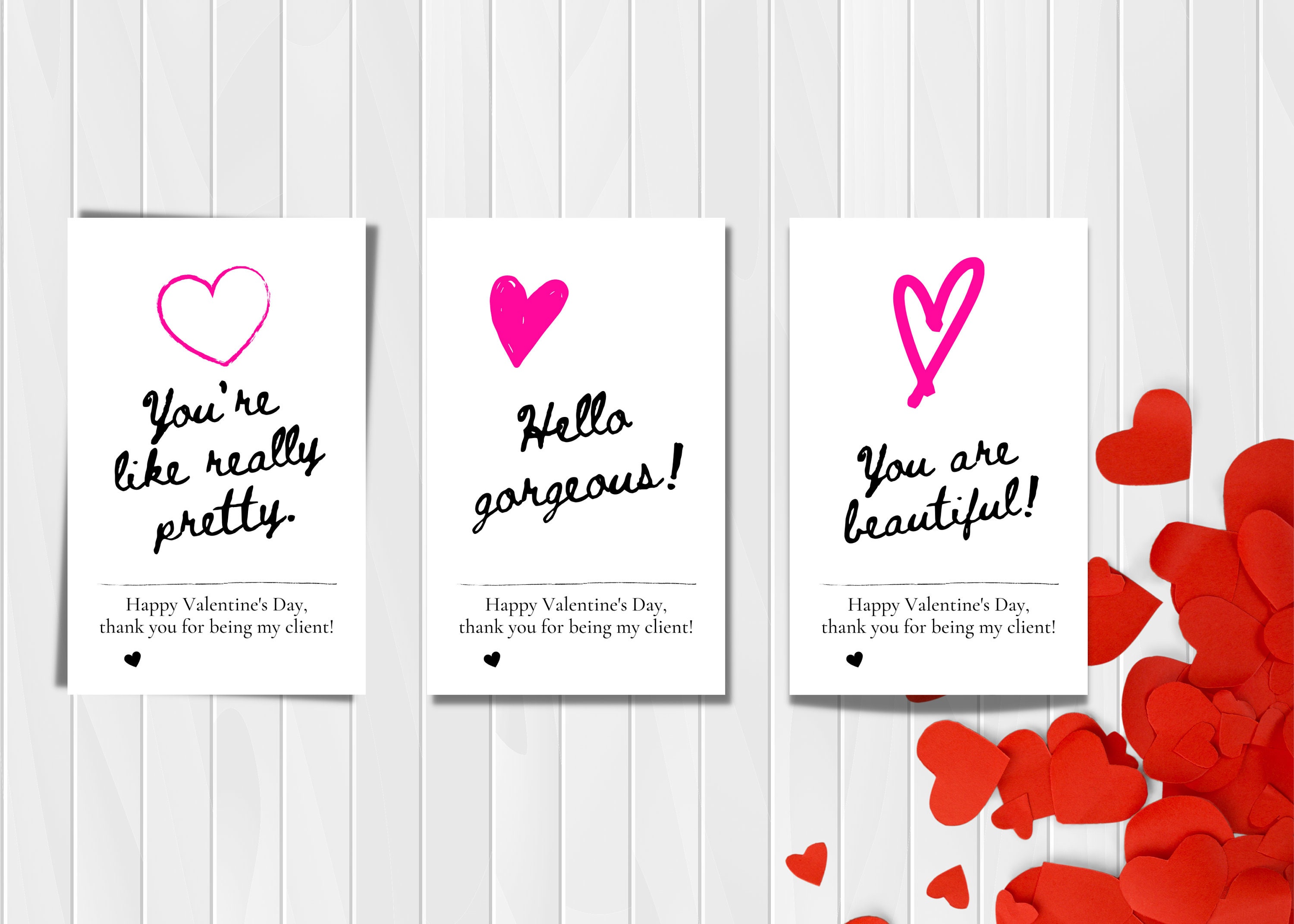 Printable Valentine's Day Cards for Clients | Valentine's Day Cards ...