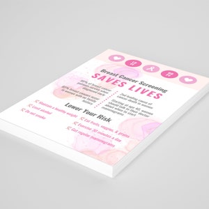 Breast Cancer Awareness Flyer | Event Flyer | 5x7 and 8.5x11 | Print ...