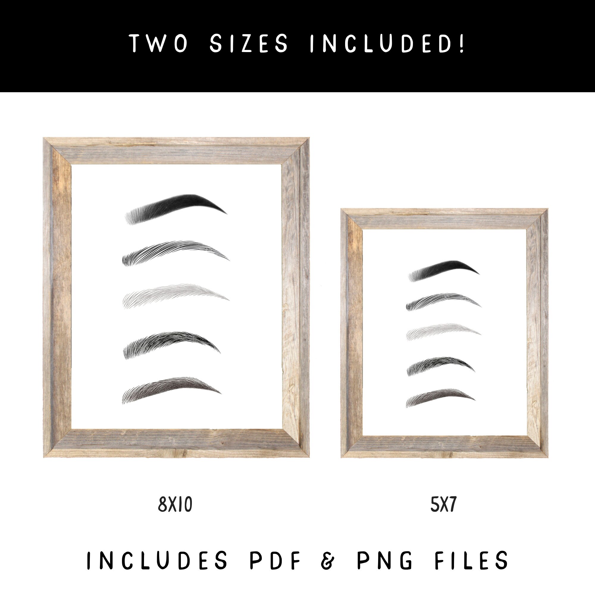 Eyebrows Sign (no Quote) Print From Home! 8x10 and 5x7 - Brow Sign ...