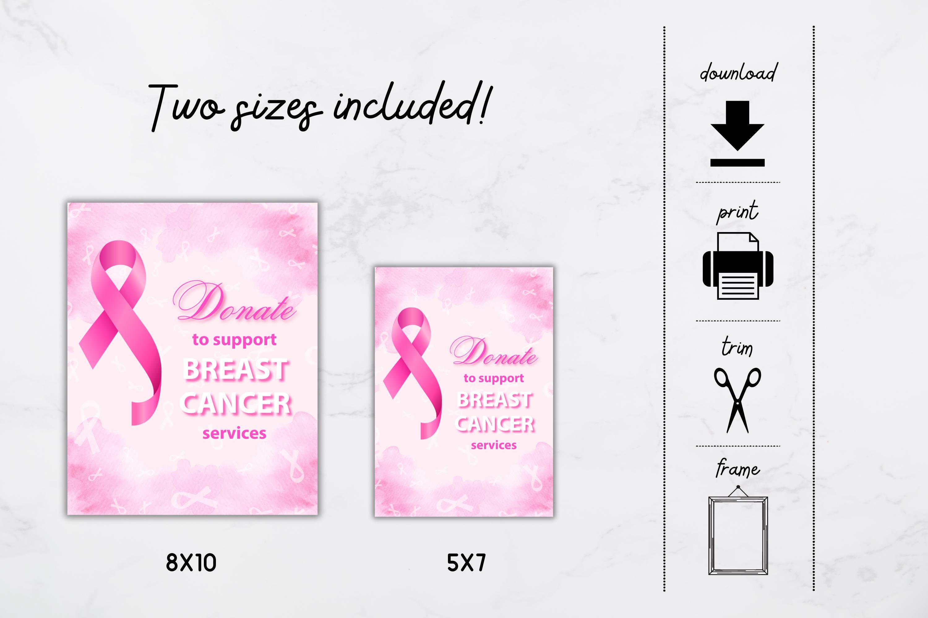 Know the Facts, Breast Cancer Awareness Flyer | Event Flyer | 5x7 and 8 ...