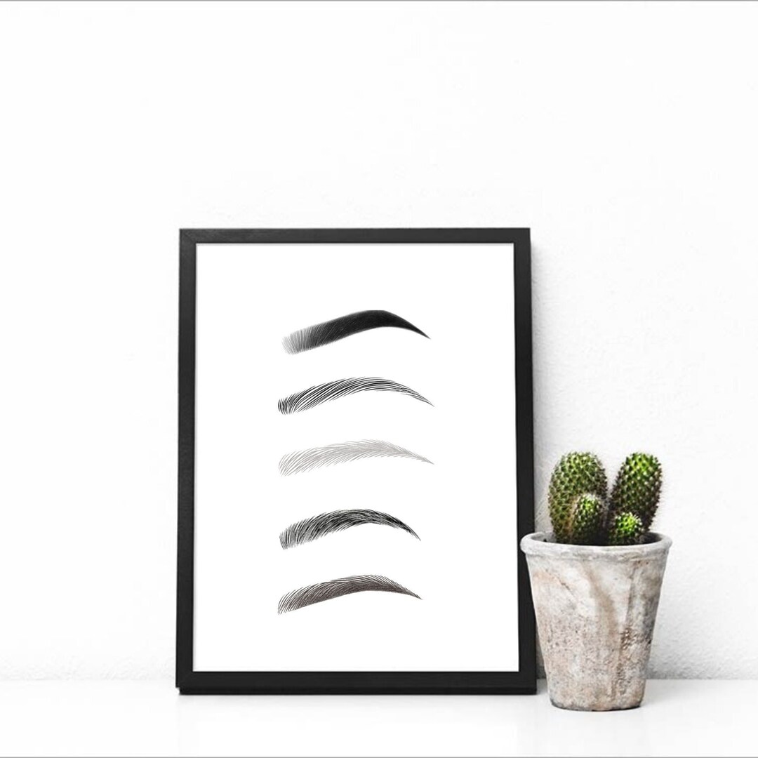 Eyebrows Sign (no Quote) Print From Home! 8x10 and 5x7 - Brow Sign ...
