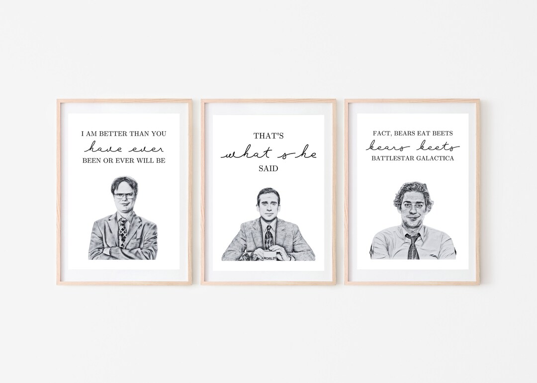 The Office Quotes - Print From Home! - Michael Scott, Dwight Schrute ...