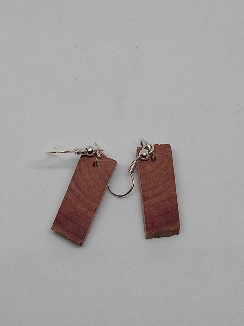 Sweet Simple Raw Cedar Earrings Made Out of Real Cedar Wood With ...