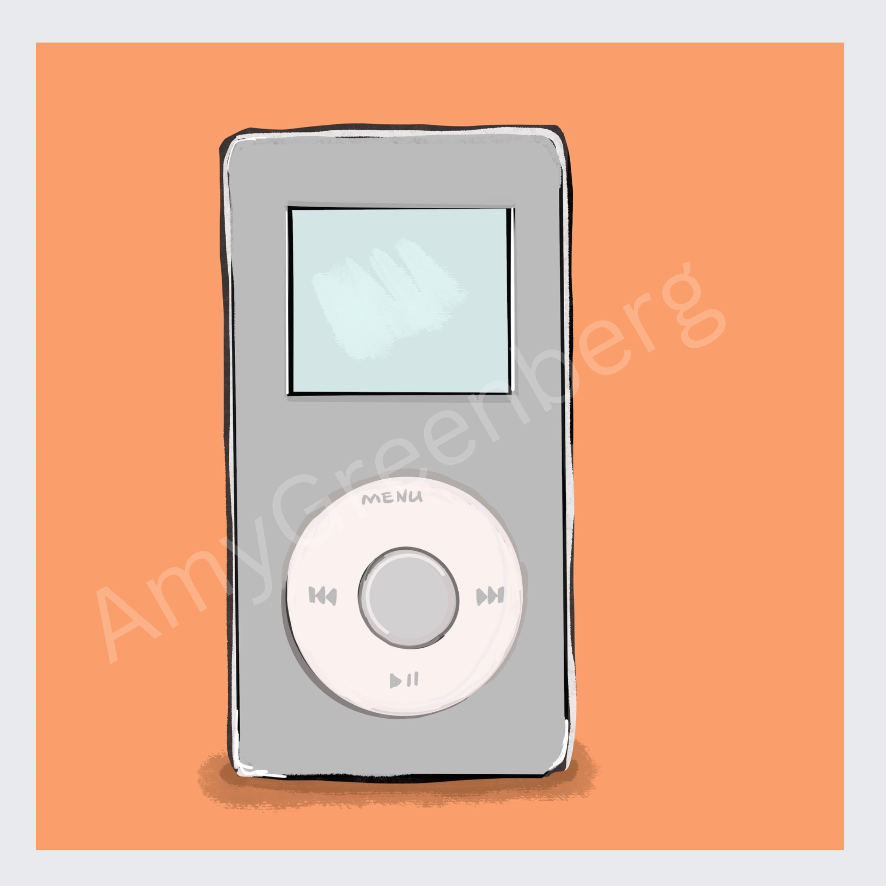 Portable Retro Music Player Old School Artwork Print - Etsy