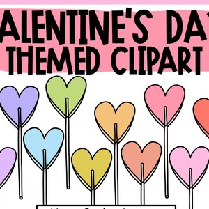 Valentine Candy Hearts Clipart Pastel Rainbow Clipart Digital Images ...