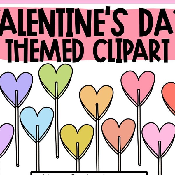 Valentine Candy Hearts Clipart Pastel Rainbow Clipart Digital Images ...