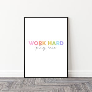 Printable Positive Classroom Posters | Pastel Rainbow | Classroom Decor ...