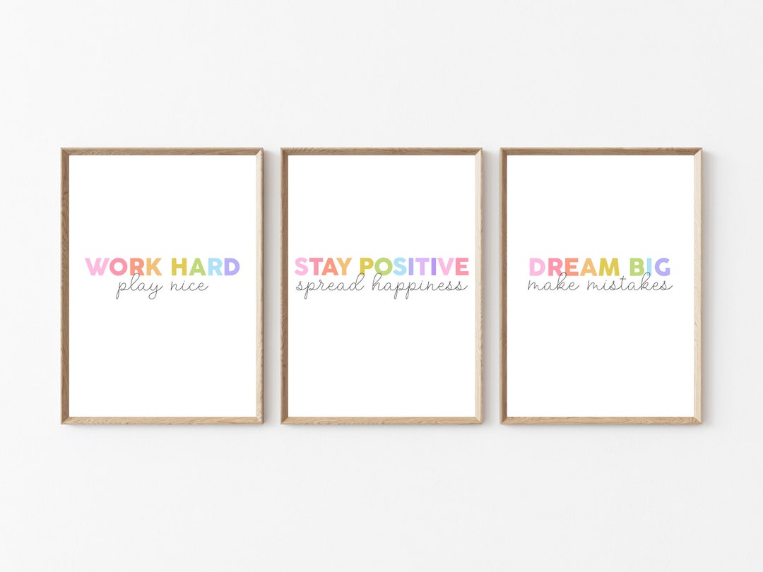 Printable Positive Classroom Posters | Pastel Rainbow | Classroom Decor ...