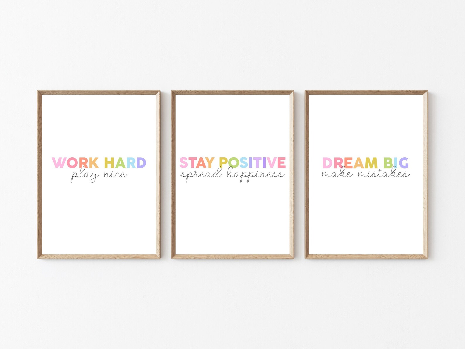 Printable Positive Classroom Posters | Pastel Rainbow | Classroom Decor ...