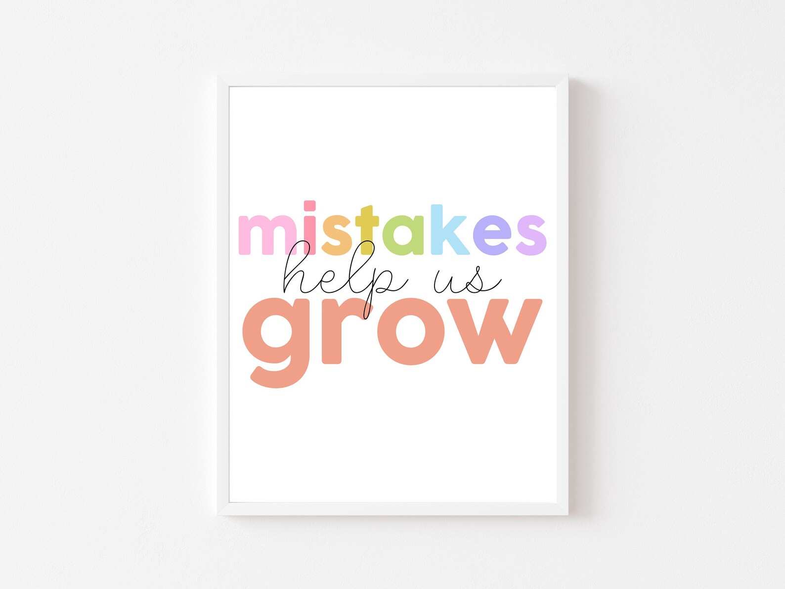 Printable Positive Classroom Poster | Pastel Rainbow | Classroom Decor ...