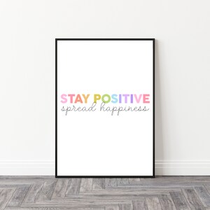 Printable Positive Classroom Posters | Pastel Rainbow | Classroom Decor ...