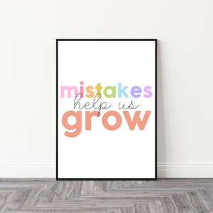Printable Positive Classroom Poster | Pastel Rainbow | Classroom Decor ...