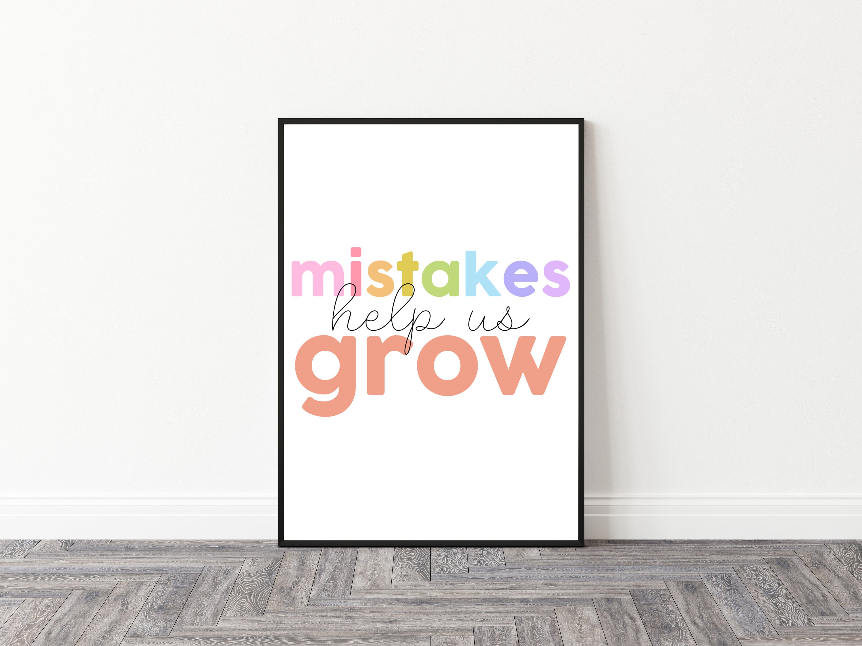 Printable Positive Classroom Poster Pastel Rainbow Classroom Decor ...