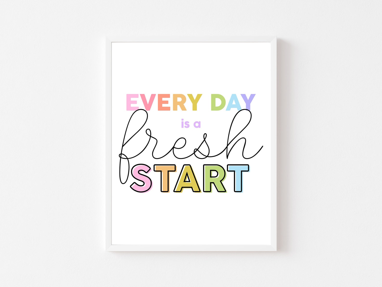 Printable Positive Classroom Poster | Pastel Rainbow | Classroom Decor ...