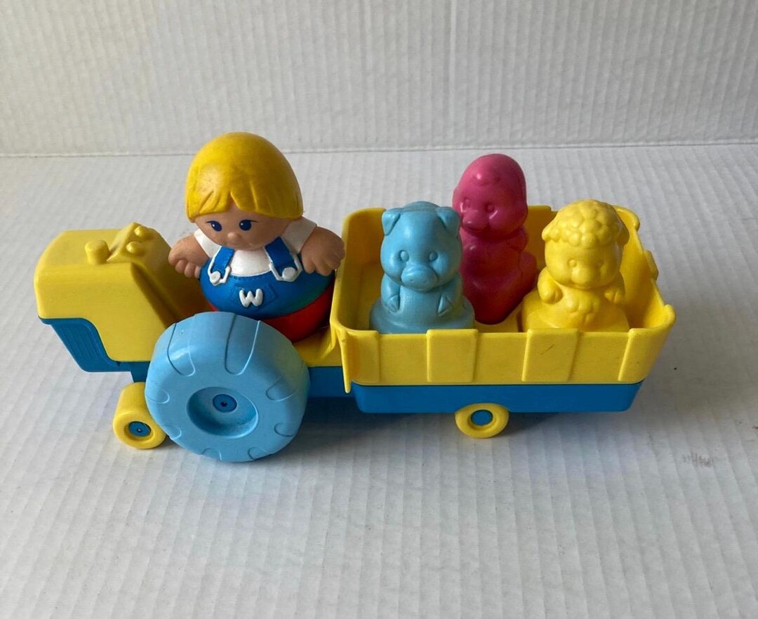 Vintage 1988 Weebles Playskool Tractor Toy - Etsy