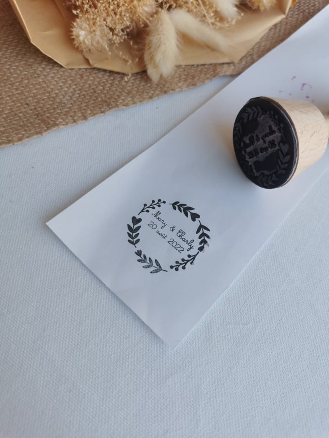 Personalized Wedding Stamp Stamp Event Stamp Created to Measure ...