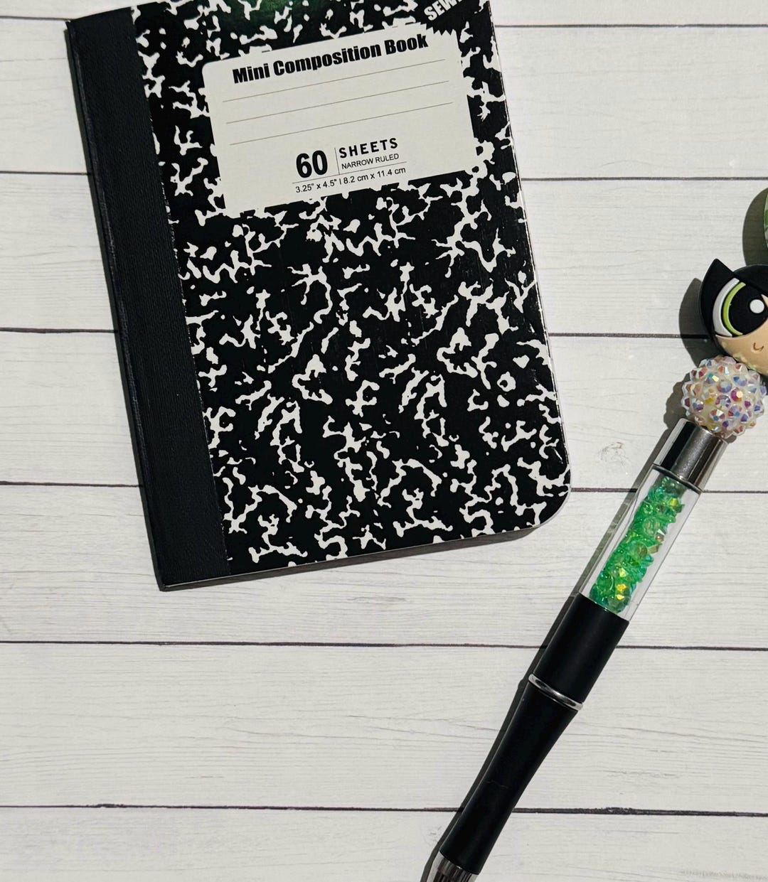 Cartoon Buttercup P.P.G Beaded Pen: Handmade Black Ink Pen - Etsy