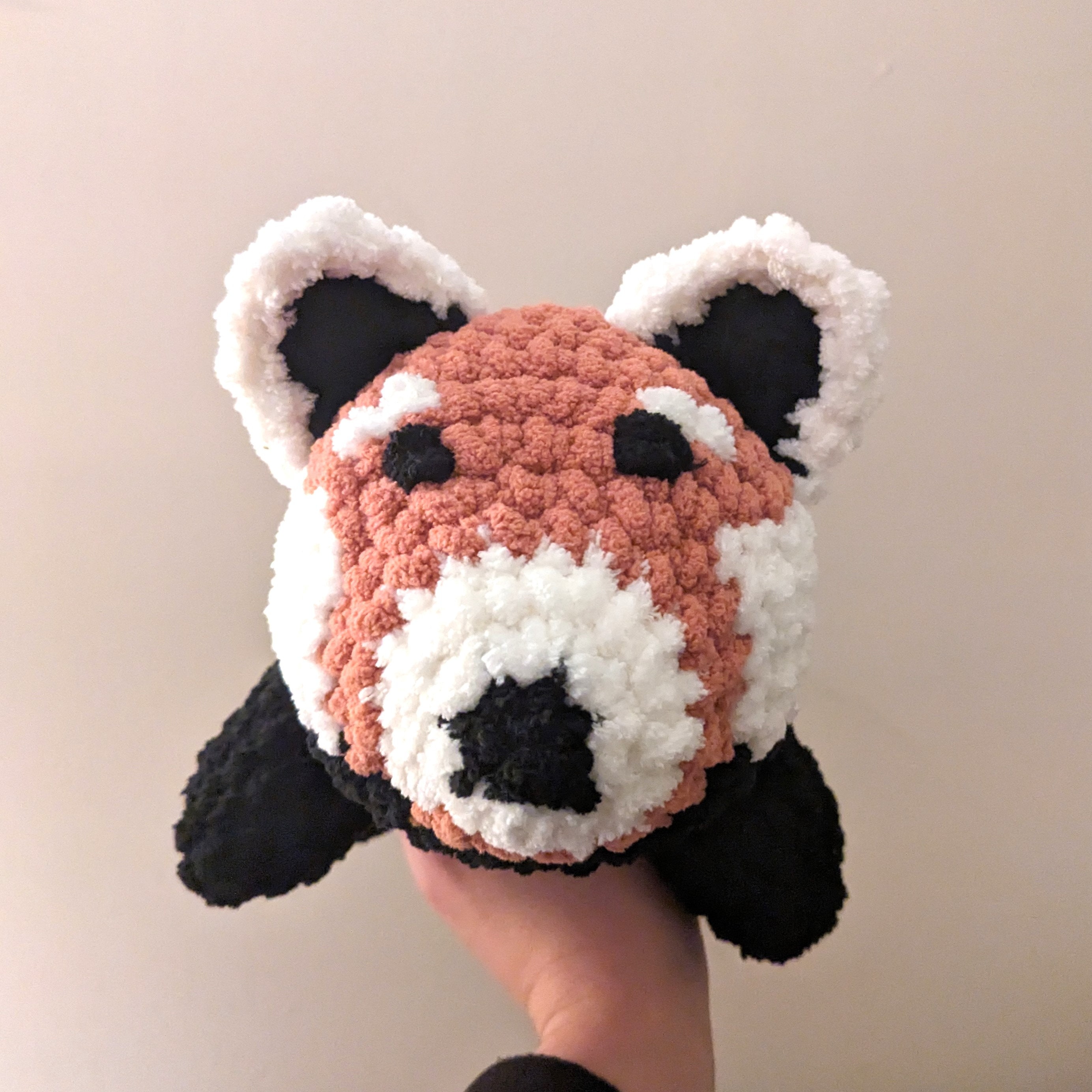 Crochet Pattern – Red Panda Plush | Amigurumi Red Panda, Crochet Red ...