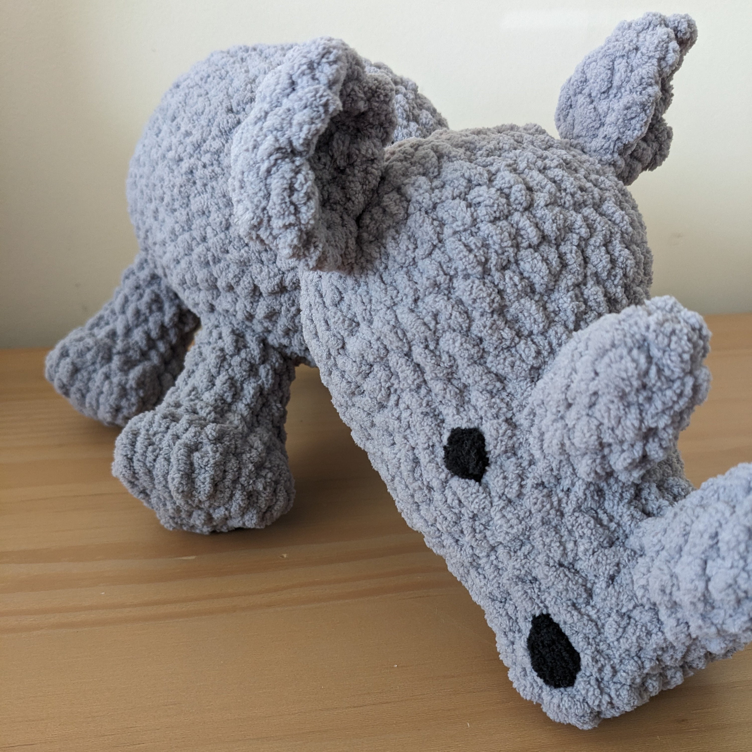 Crochet Pattern - Rhinoceros Plush | Amigurumi Rhino, Crochet Rhino ...