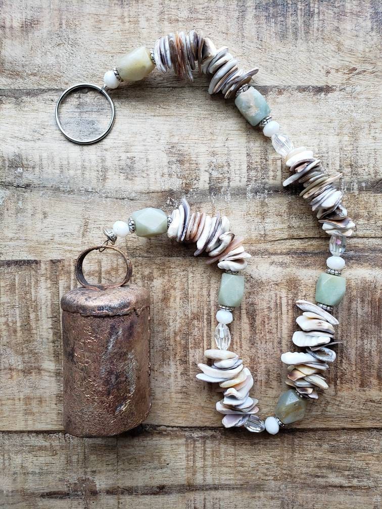 Seashell Door Chime, Hanging Bell Wind Chime. - Etsy