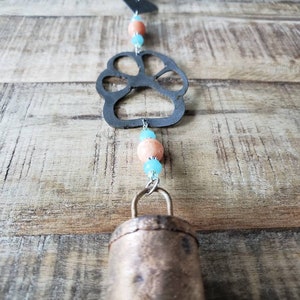 Paw and Heart Hanging Bell, Pet Wind Chime - Etsy